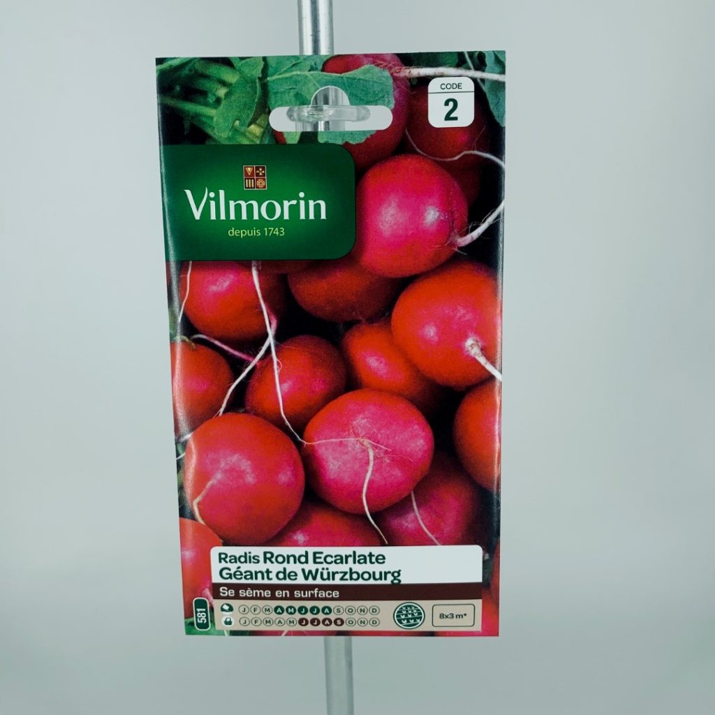 Radis Rond Ecarlate Géant de Würzbourg - Graines Vilmorin dans un ...